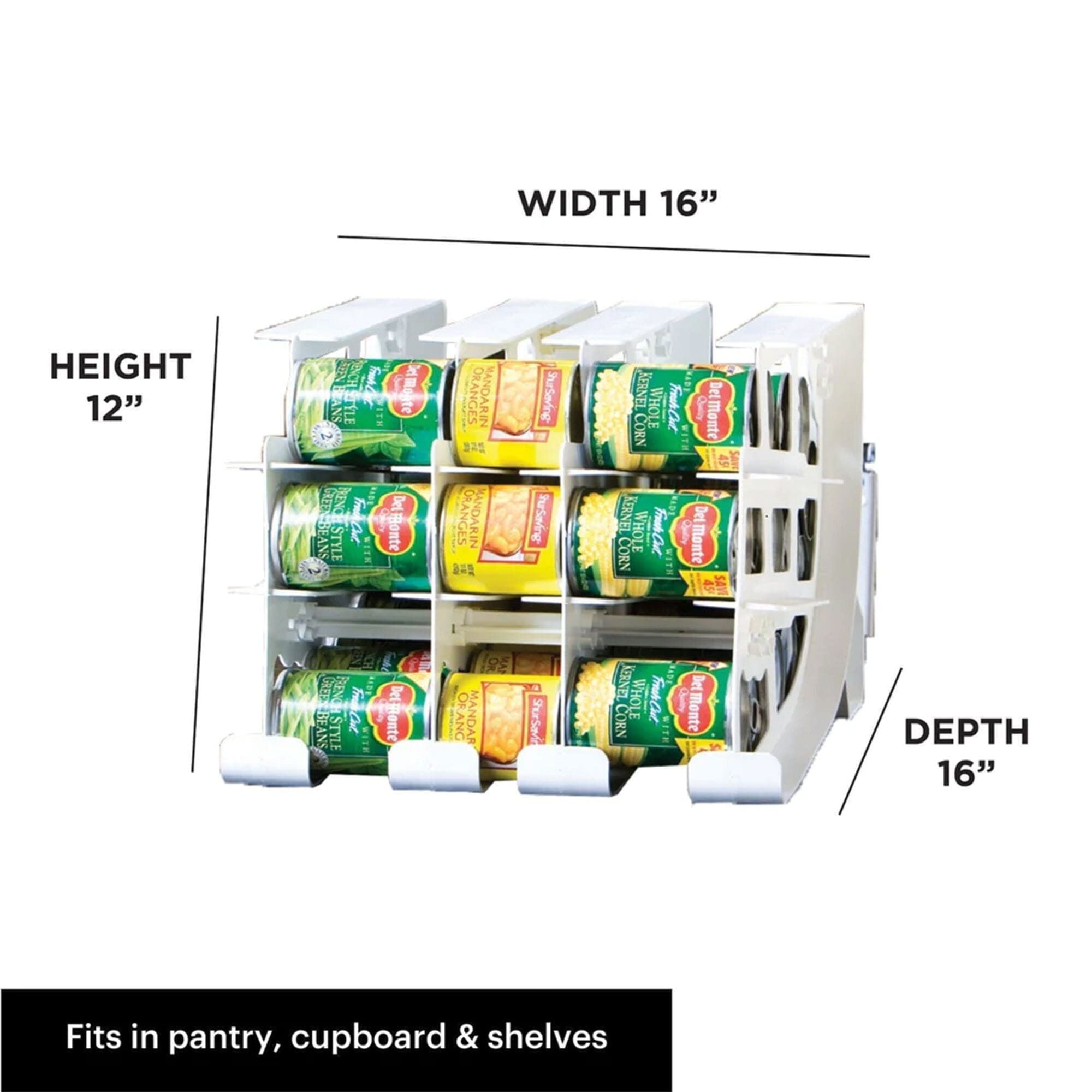 FIFO™ Can Tracker | 54 Standard 10 to 15 Oz Can Food Holder – Shelf ...