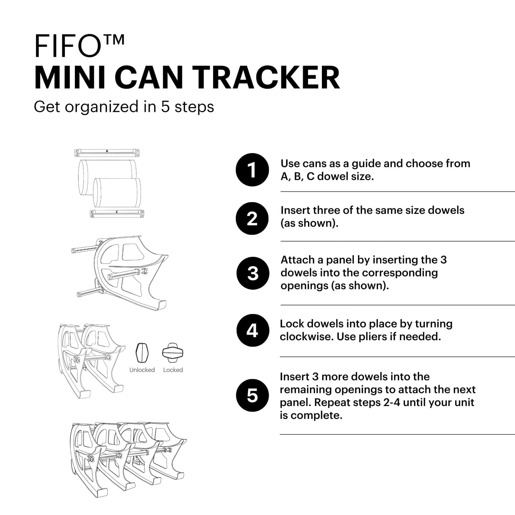 FIFO™ Mini Can Tracker – Shelf Reliance